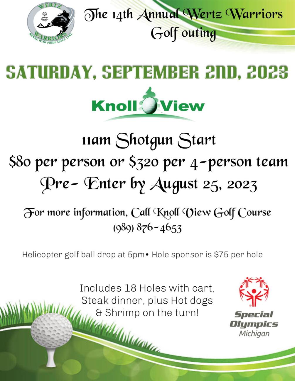 Wertz Warriors Golf Outing - Au Gres - Sunrise Coast Pure Michigan Byway